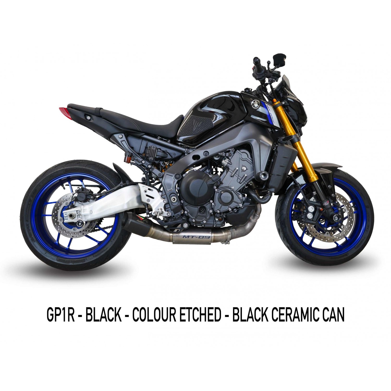 Austin Racing GP3 De Cat Exhaust For 2021 2025 Yamaha MT 09 FZ 09